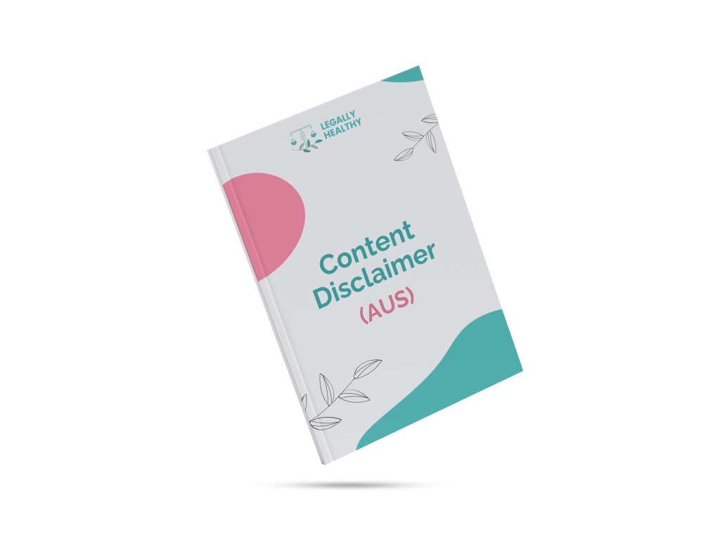 Content Disclaimer Template - Legally Healthy